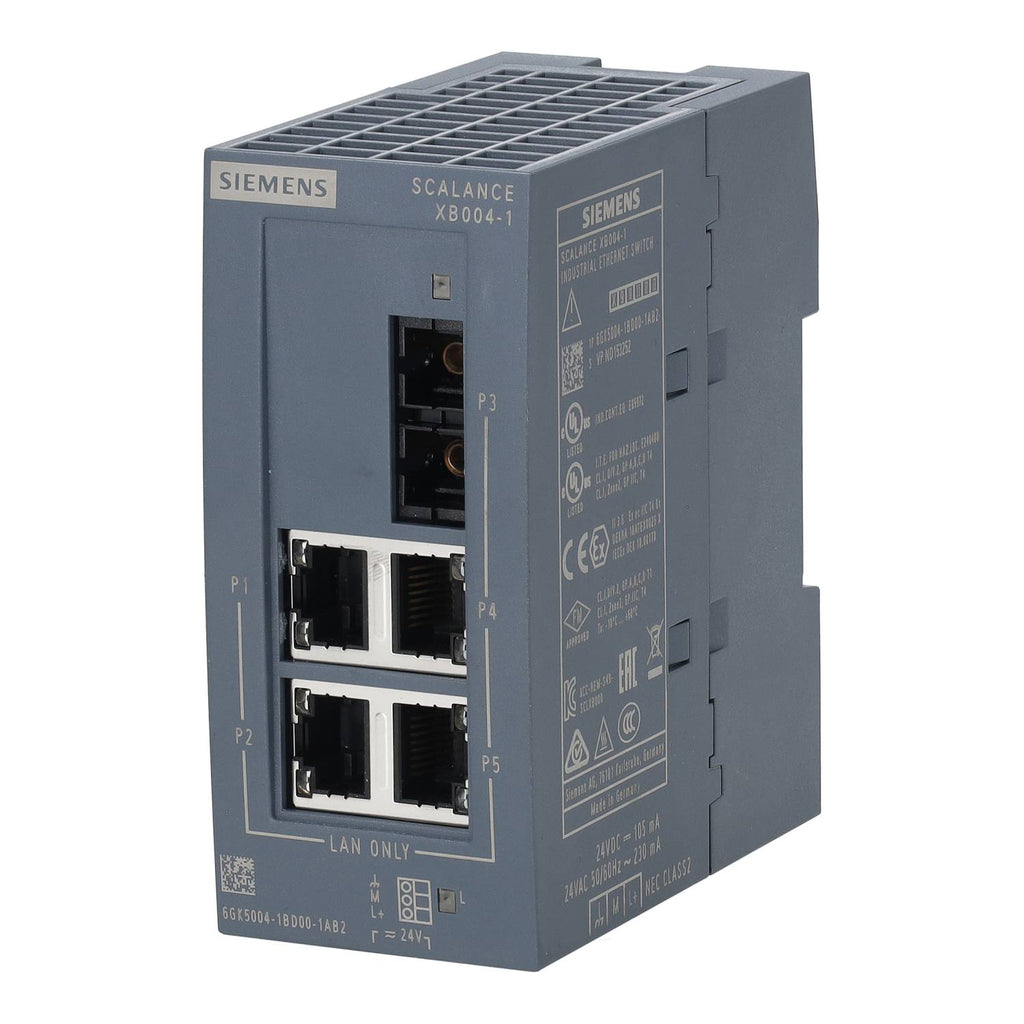 SIEMENS SCALANCE XB004-1 Industrial Ethernet Switch 6GK5004-1BD00-1AB2