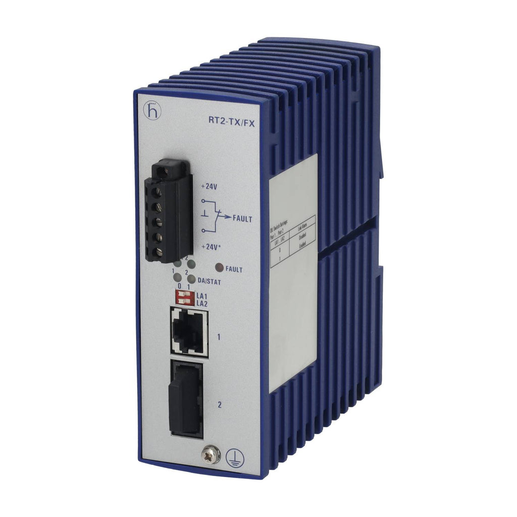 HIRSCHMANN Unmanaged Fast Ethernet media converter RT2-TX/FX (943 658-002)