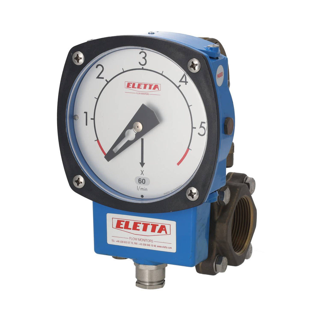 ELETTA Strömungswächter S25-GL40, Messbereich Wasser 60–300 l/min, 16 ...