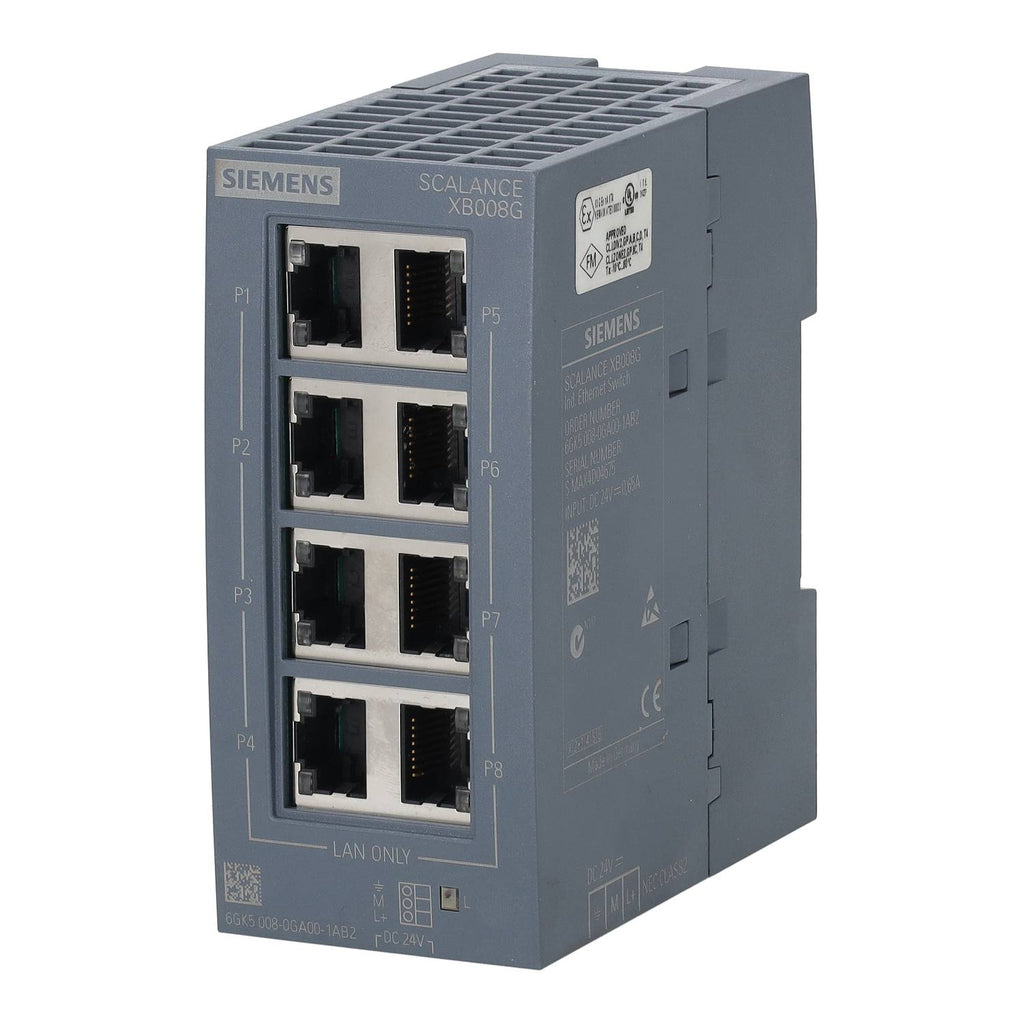SIEMENS SCALANCE XB008G Industrial Ethernet Switch 6GK5008-0GA00-1AB2