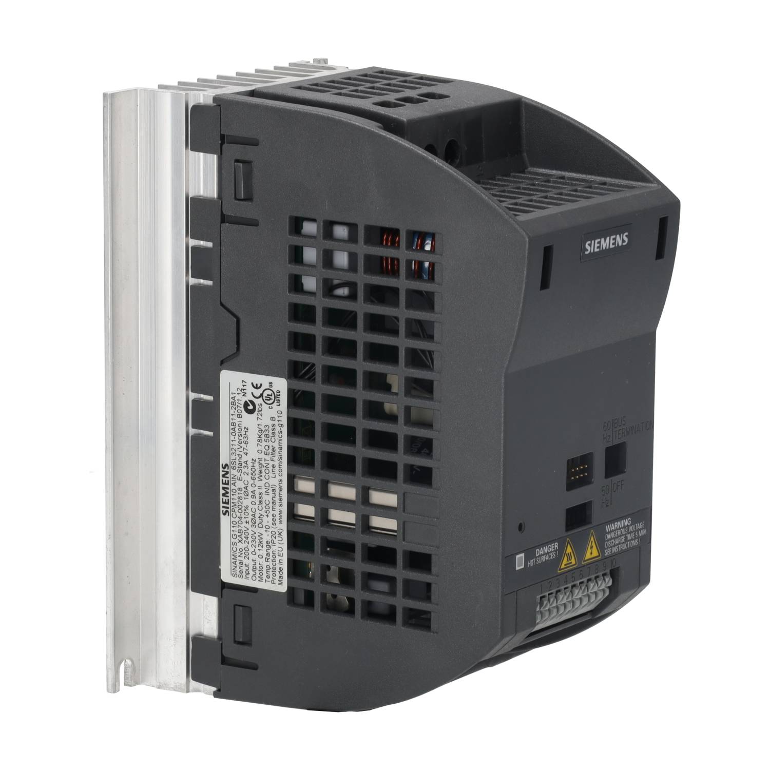 SIEMENS SINAMICS G110-CPM110 AC-Drive 6SL3211-0AB11-2BA1