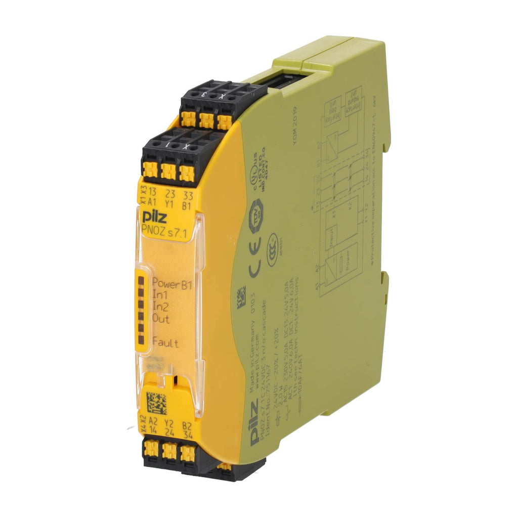 PILZ PNOZ s7.1 C 24VDC 3 n/o Cascade PNOZsigma Kontakterweiterung 751167