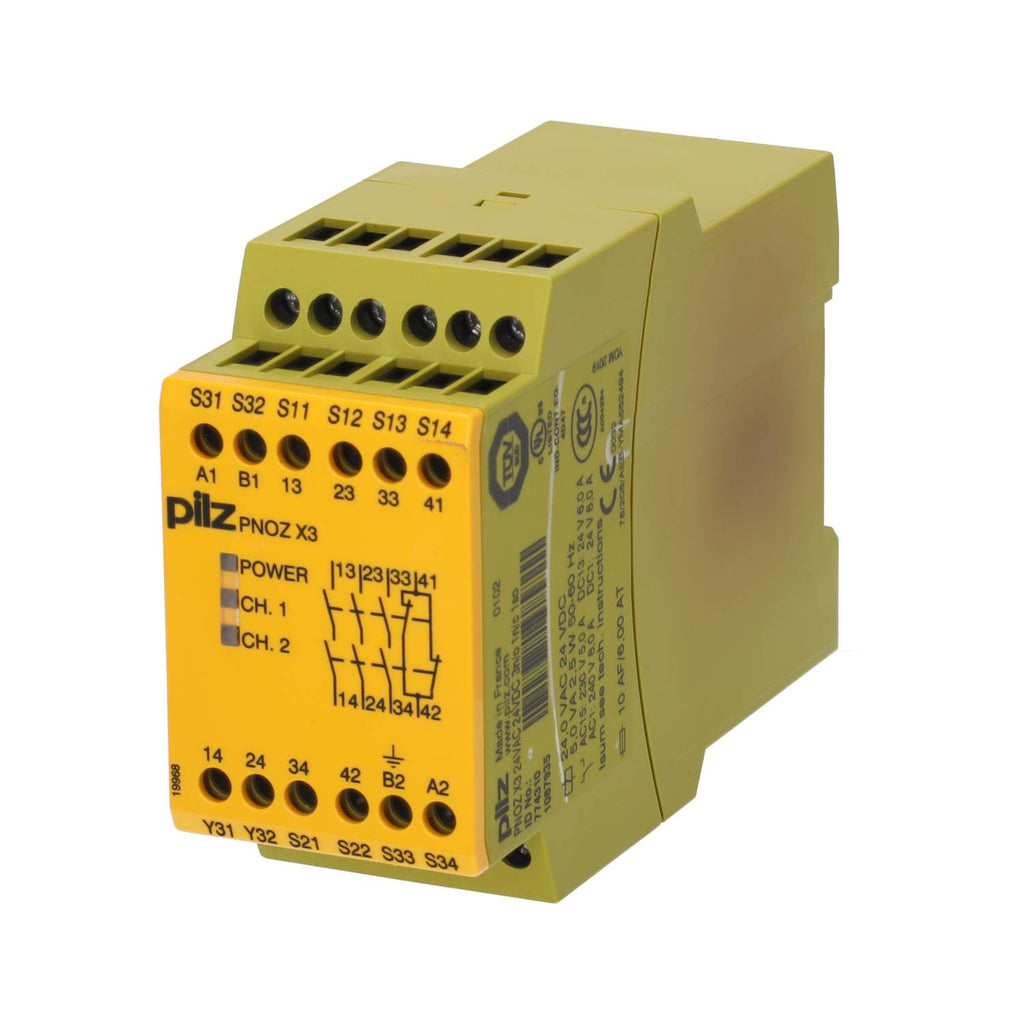 PILZ PNOZ X3 24VAC 24VDC 3n/o 1n/c 1so Sicherheitsschaltgerät 774310