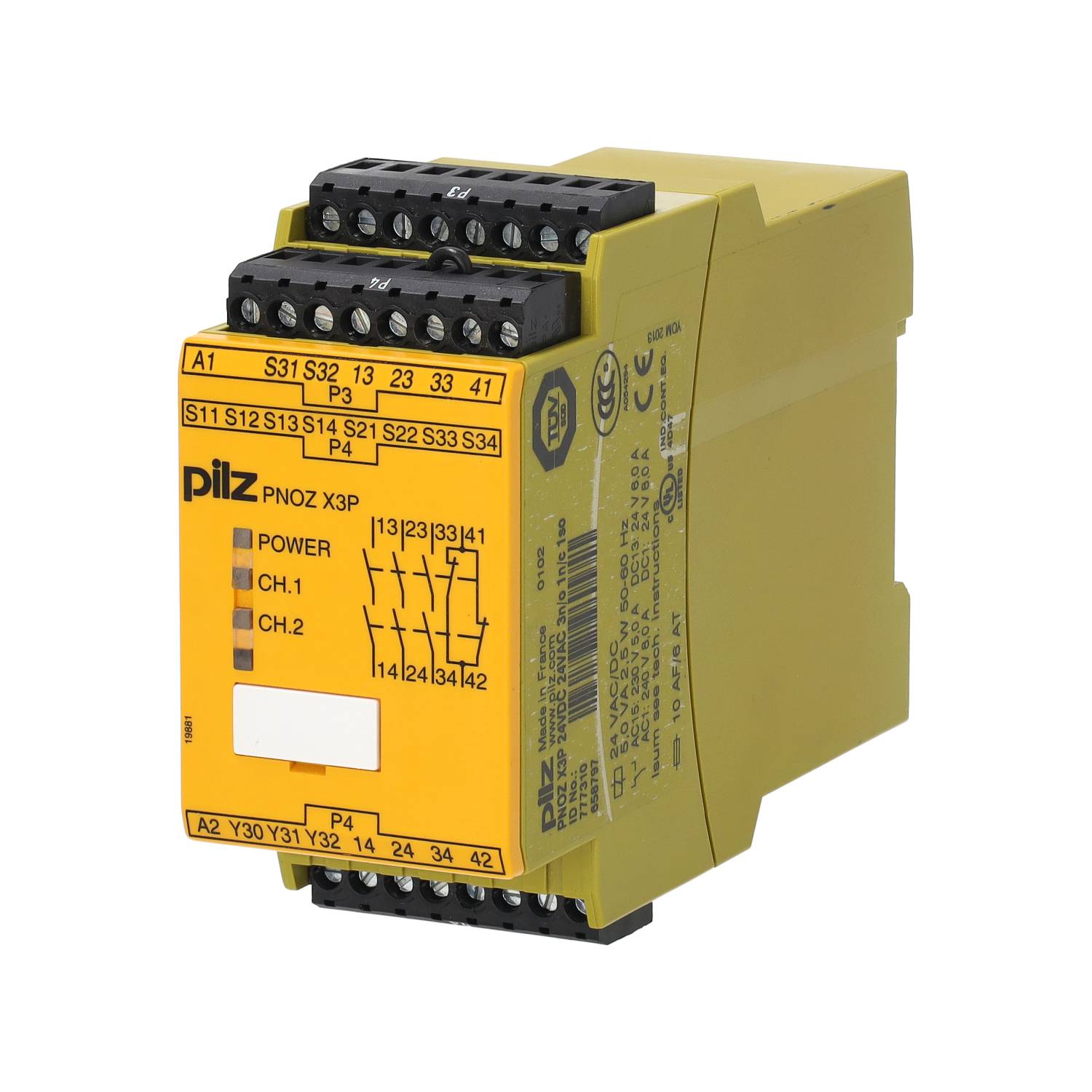 PILZ PNOZ X3P Not-Aus-Schaltgerät 24V DC/24V AC 777310
